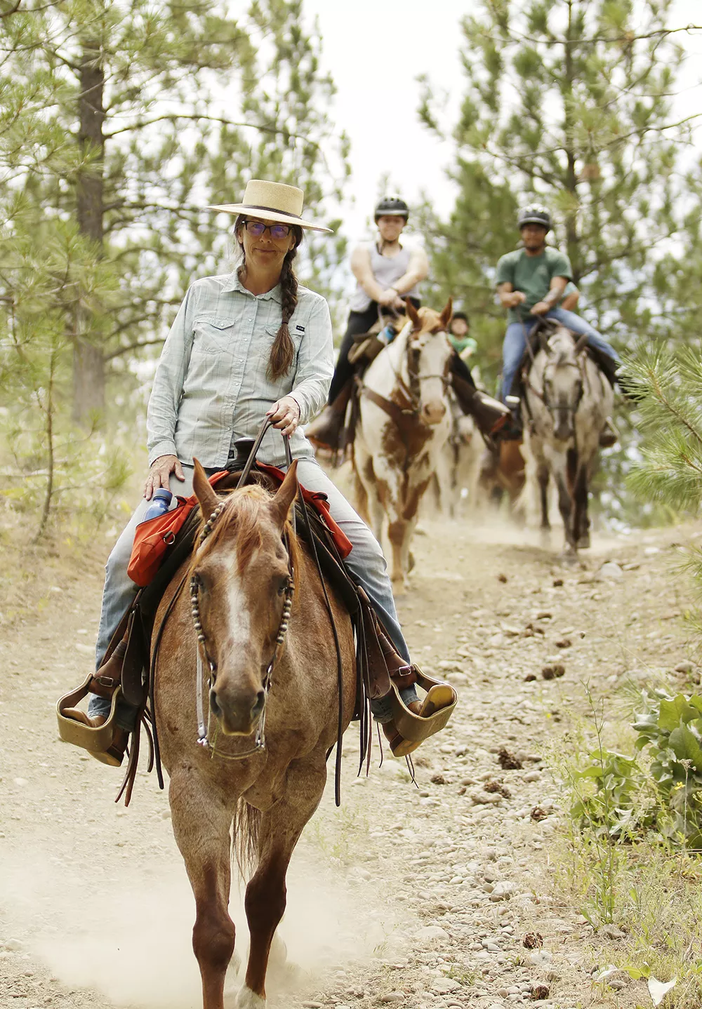 Horseback trail rides offered through Riverside State Park to riders of ...